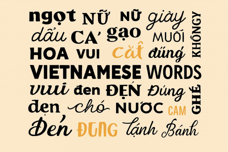 Vietnamese Words: 100+ Common Words and What They Mean